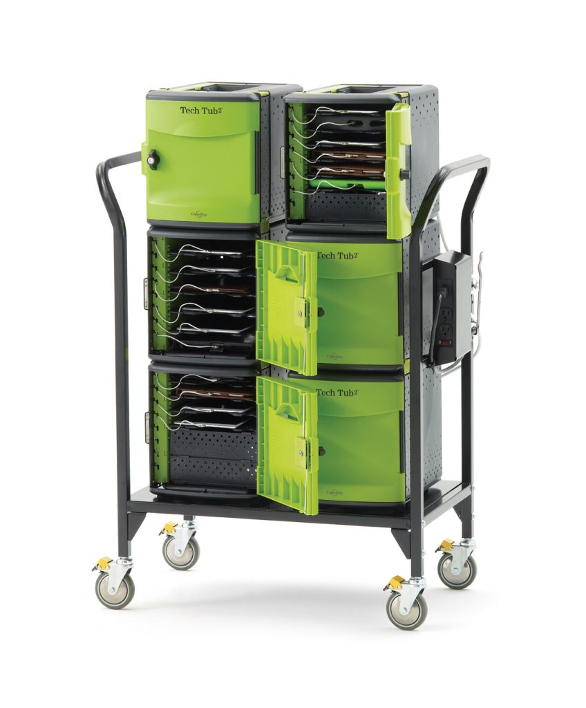 Tech Tub2® Modular Cart - holds 32 devices - Tech Tubs